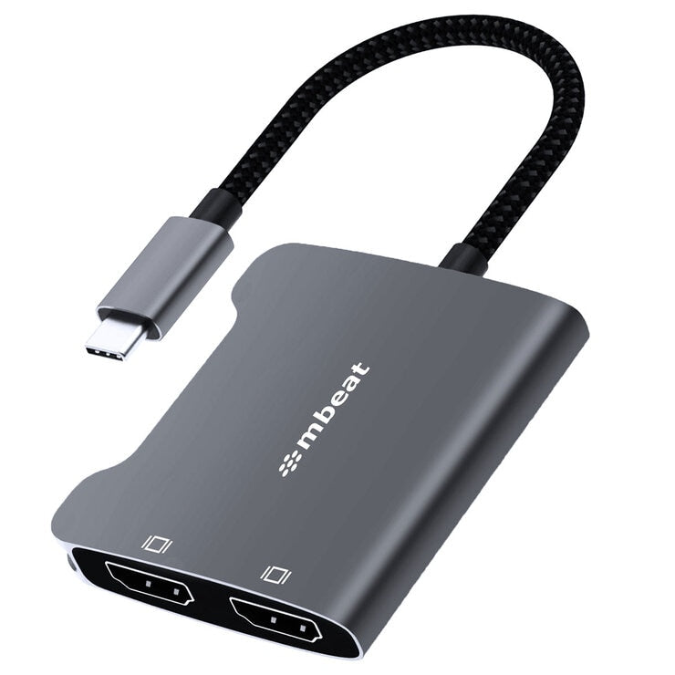 mbeat Tough Link USB-C To Dual 4K HDMI Adapter MB-XAD-CDHD - Smartyez