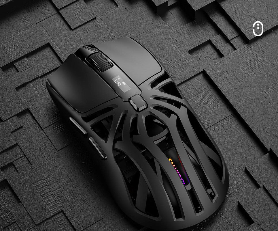 Tri-Mode Wireless Gaming Mouse - 1KHz Polling, 10000 DPI, Digital Disp ...